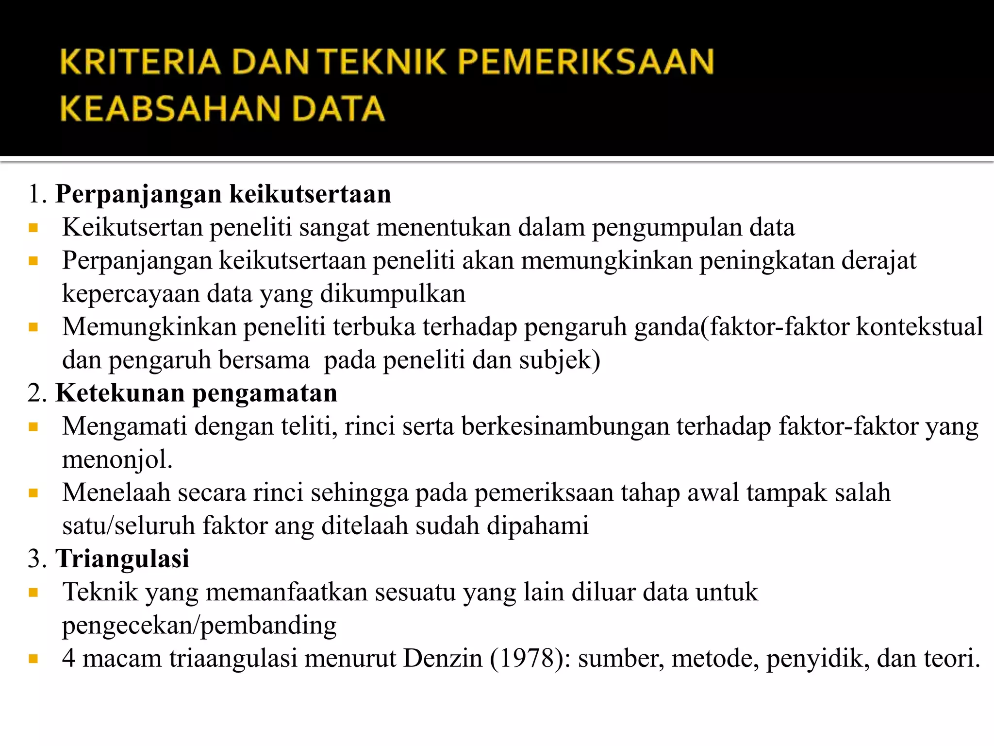 penelitian kuantitatif (keabsahan data) | PPTX