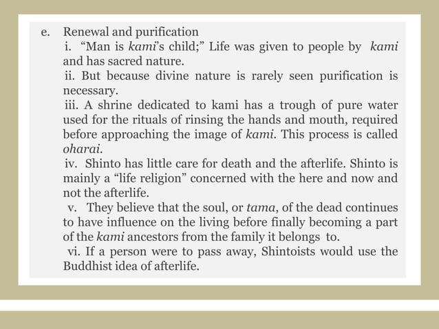 Religions of the World : Shinto | PPTX