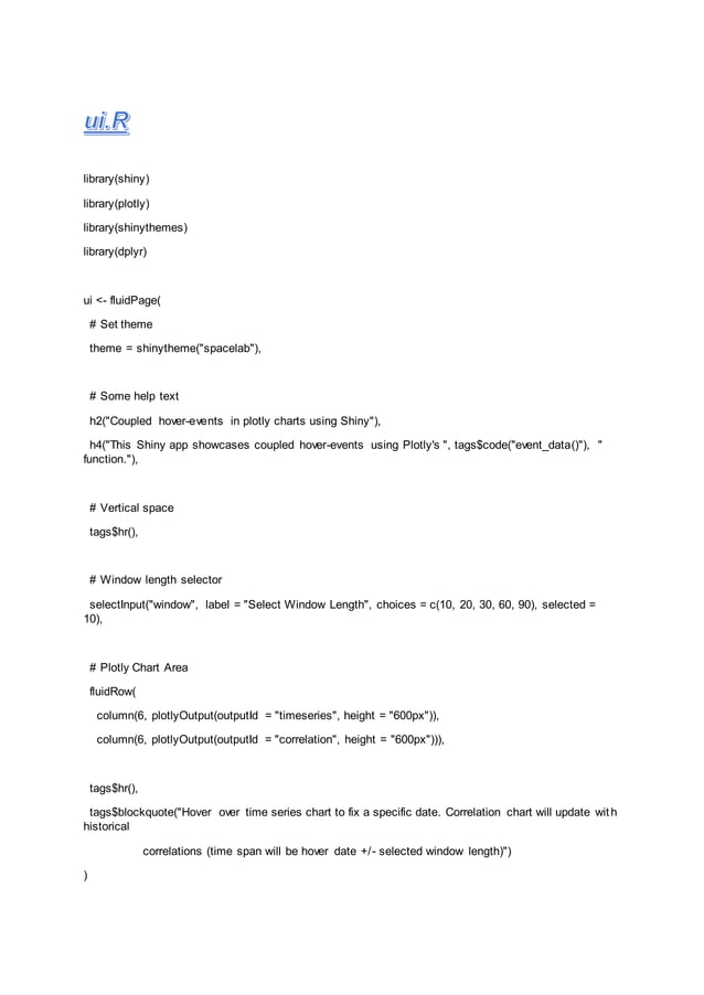 A Shiny Example-- R | DOCX