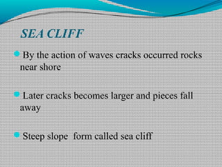 land forms formed by seawaves | PPT