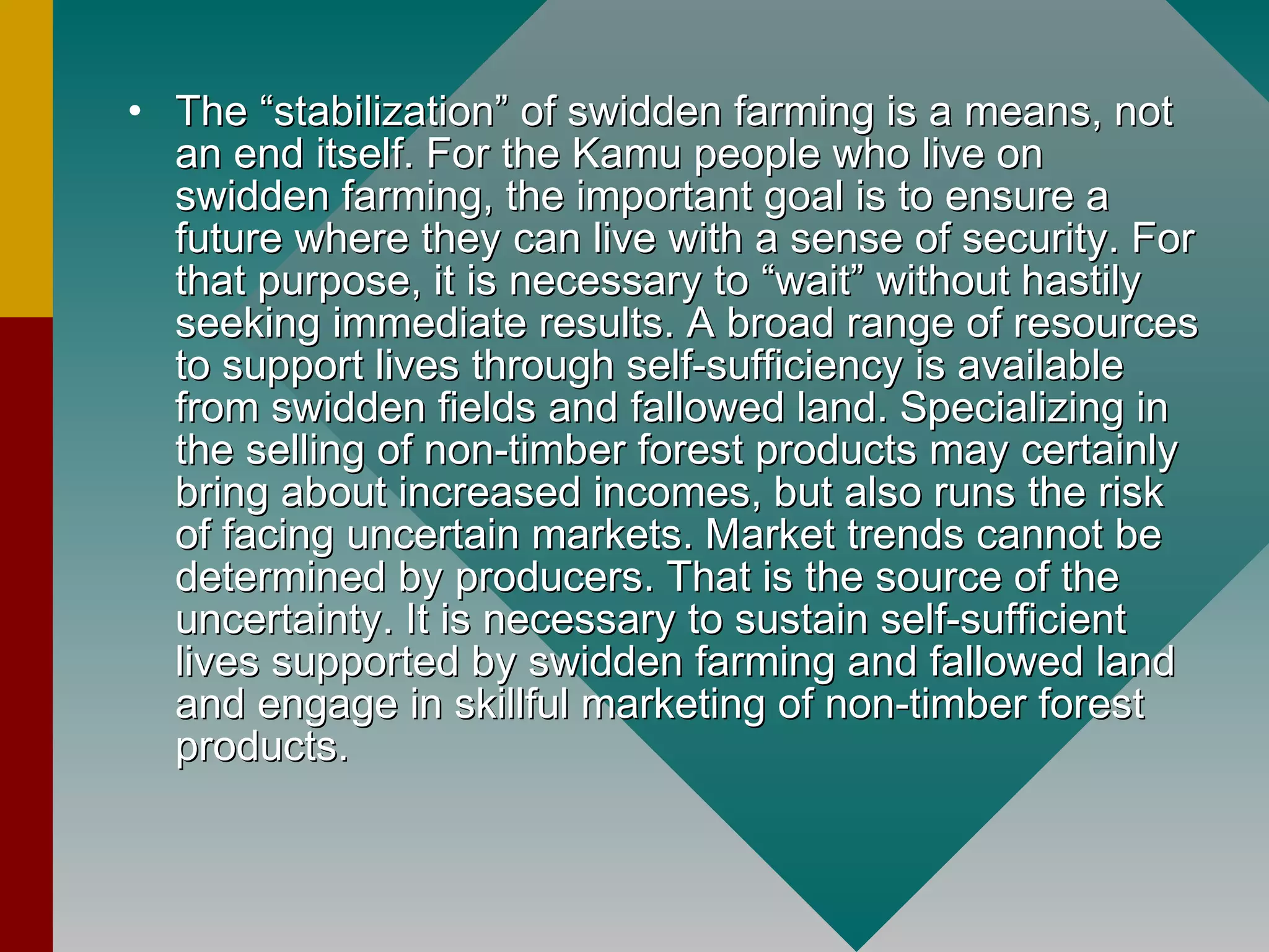 Mapping a full cycle of swidden cultivation in a Khmu village and its ...