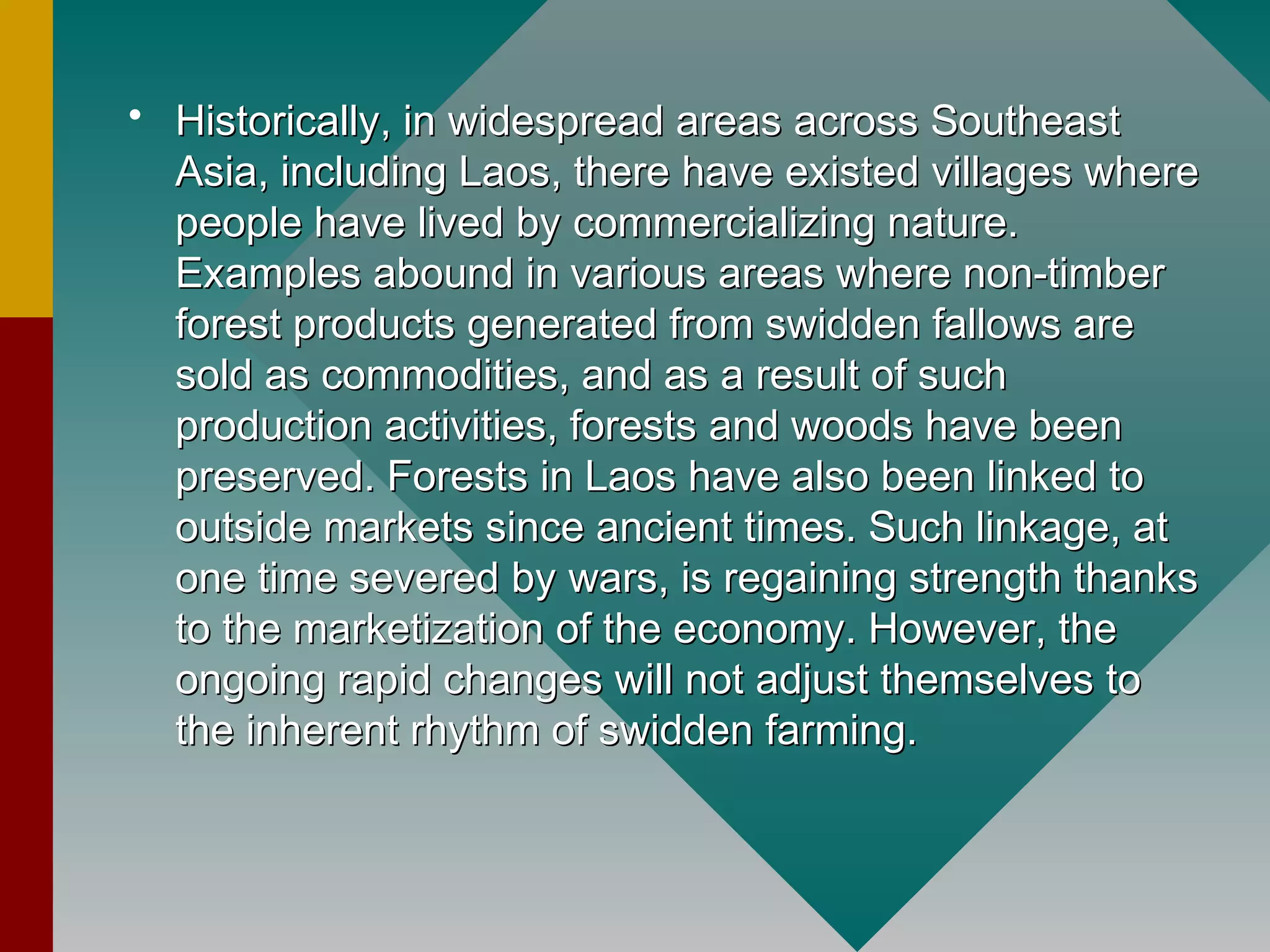 Mapping a full cycle of swidden cultivation in a Khmu village and its ...