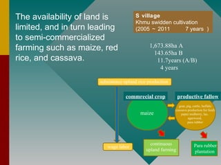 Mapping a full cycle of swidden cultivation in a Khmu village and its ...