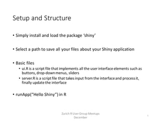 December 2015 Meetup - Shiny: Make Your R Code Interactive - Craig Wang | PDF