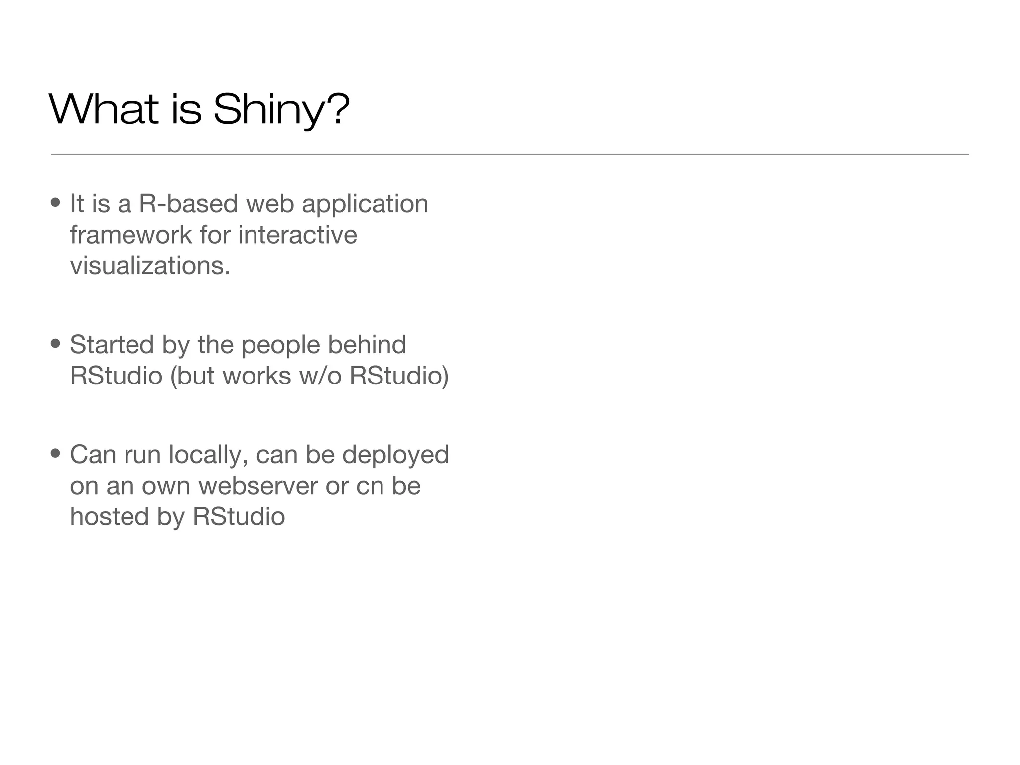 A intro to (hosted) Shiny Apps | PPT | Computing | Technology & Computing