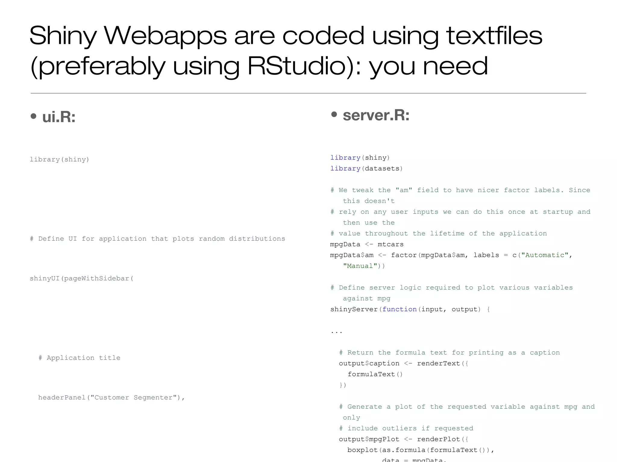 A intro to (hosted) Shiny Apps | PPT | Computing | Technology & Computing