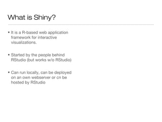 A intro to (hosted) Shiny Apps | PPT | Computing | Technology & Computing