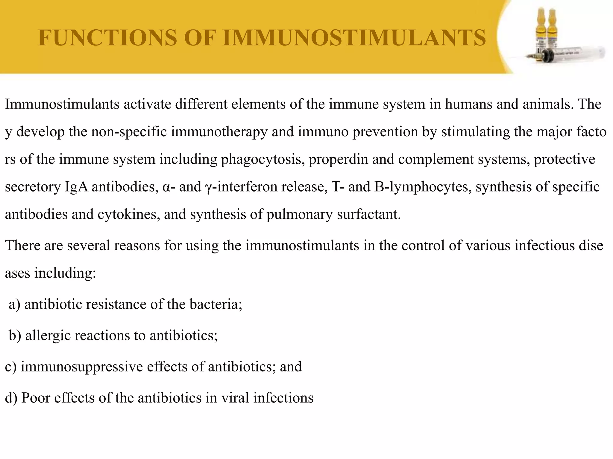 immuno stimulants | PPTX