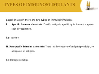 immuno stimulants | PPTX