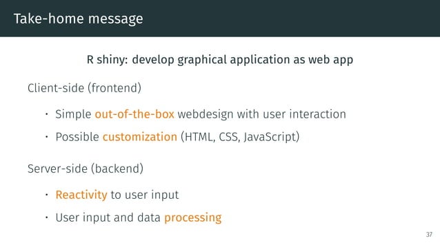 R programming for statistics and dash board | PPT