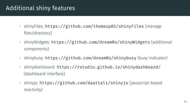 R scripts for statistics and dashboard designs | PDF