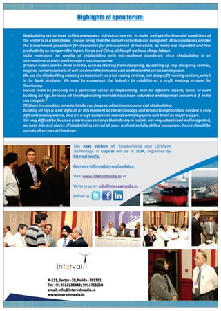 Ship Building and Marine Industry - Post Show report | PDF | Cruises ...