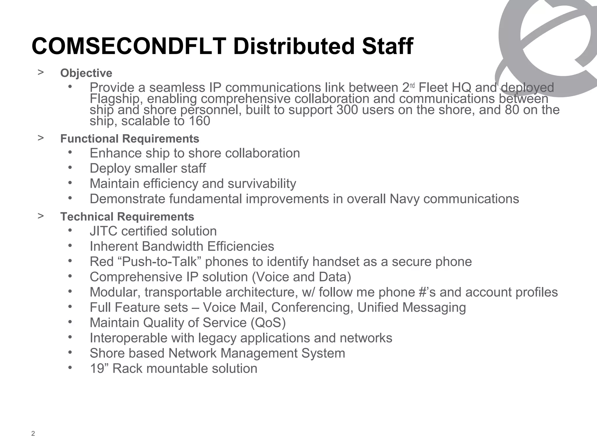 Ship-to-Shore Solutions | PPT