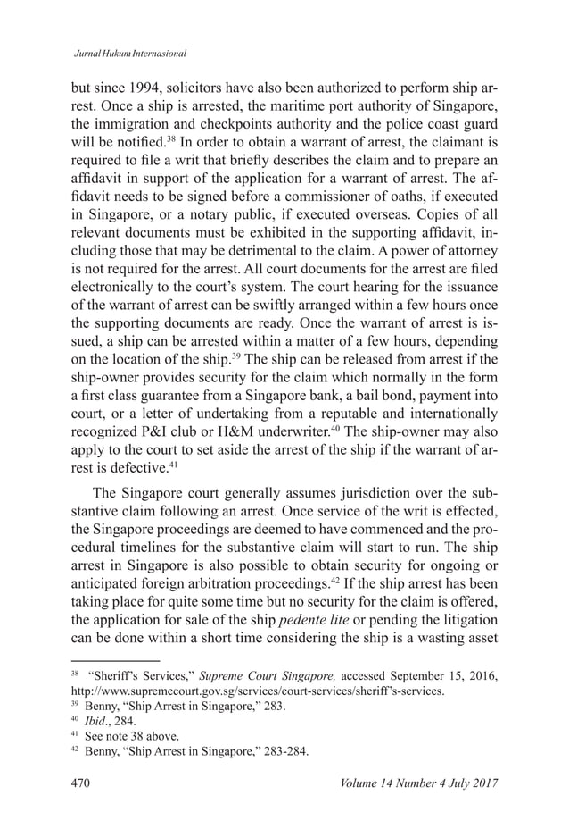 SHIP ARREST IN INDONESIA AND CROSS-BORDER MARITIME DISPUTE.pdf