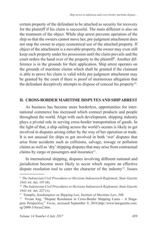 SHIP ARREST IN INDONESIA AND CROSS-BORDER MARITIME DISPUTE.pdf