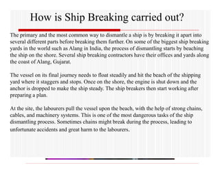 Shipbreaking powerpoint | PPTX