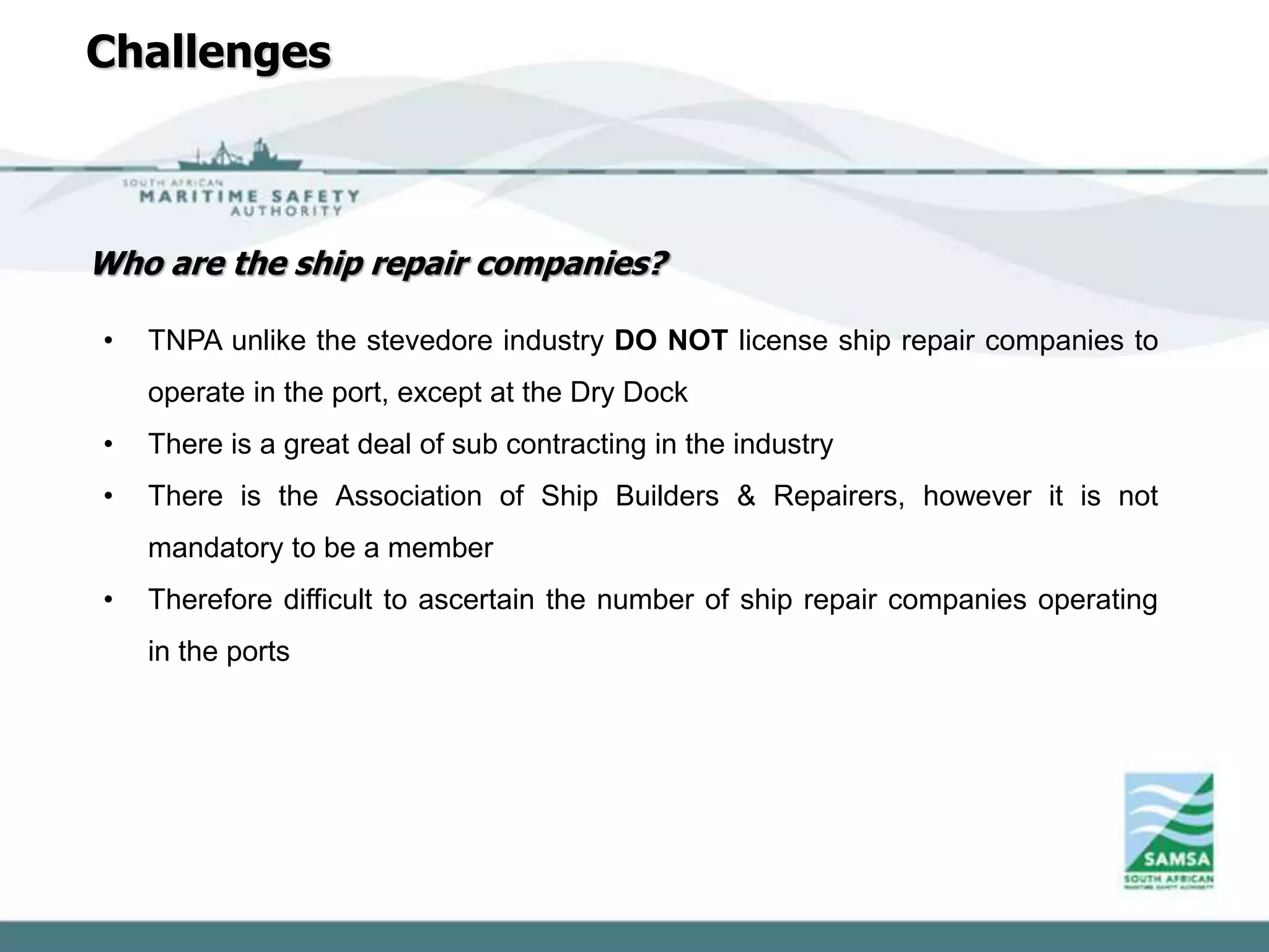 Ship_Builders_&_Ship_Repair_Safety.ppt | Cruises | Travel Type