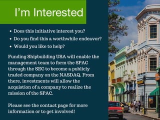 Shipbuilding USA SPAC Formation | PPT