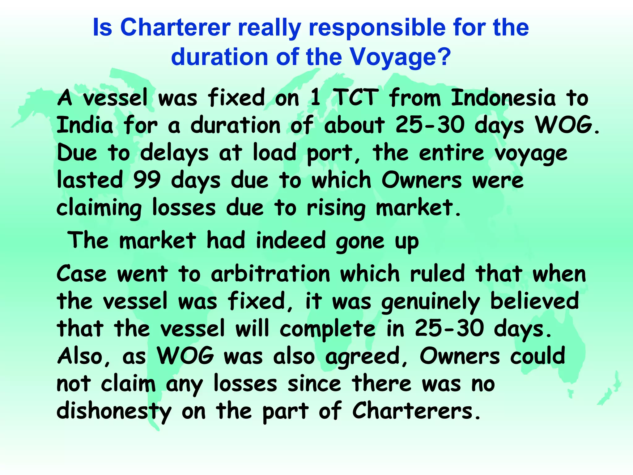 Ship Chartering - CK Sharma | PPT