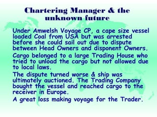 Ship Chartering - CK Sharma | PPT