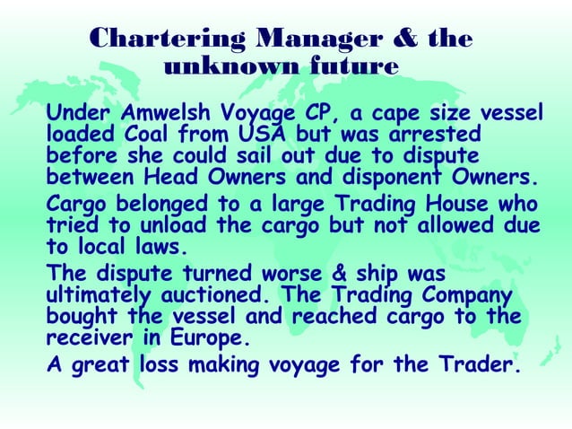 Ship Chartering - CK Sharma | PPT