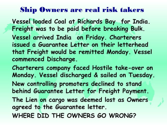 Ship Chartering - CK Sharma | PPT