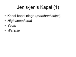 Ship classification and types | PPTX