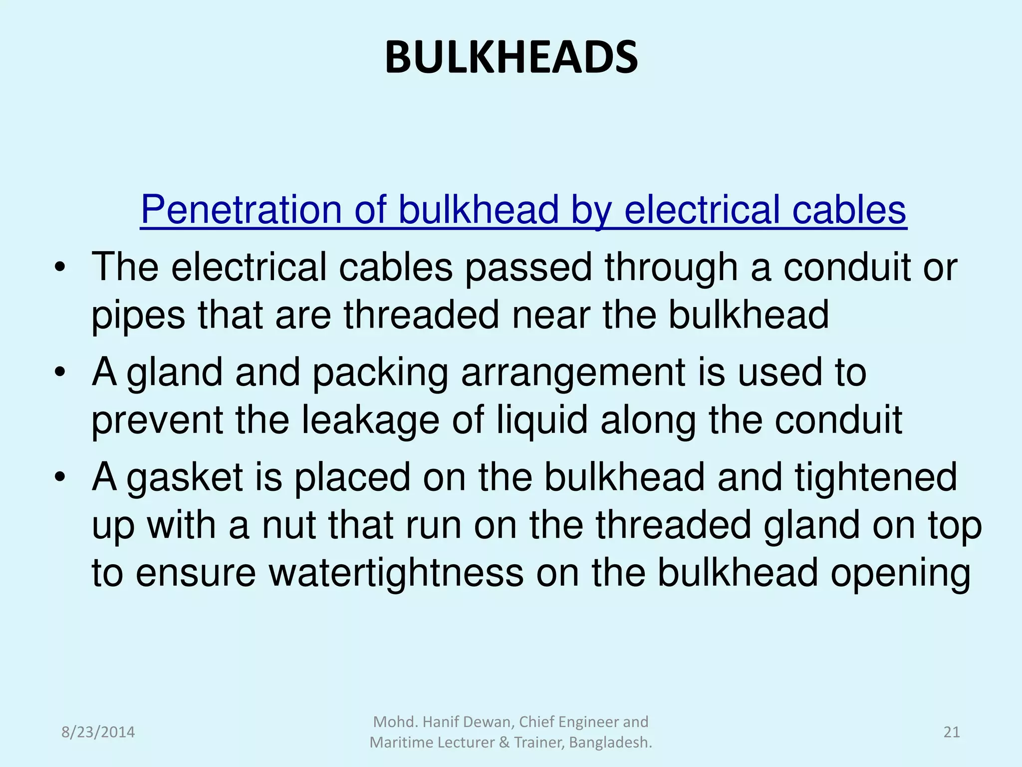 Ship Construction- Bulkhead | PDF
