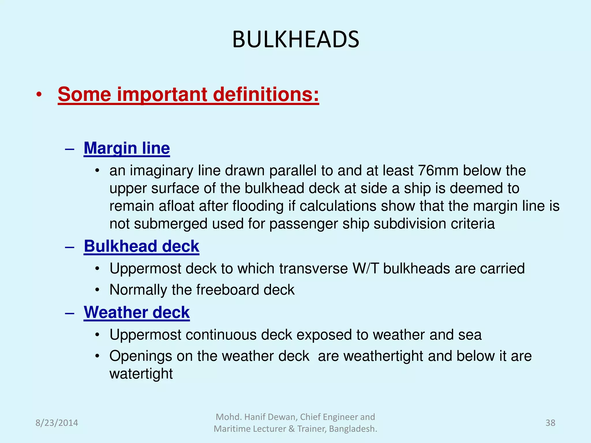 Ship Construction- Bulkhead | PDF