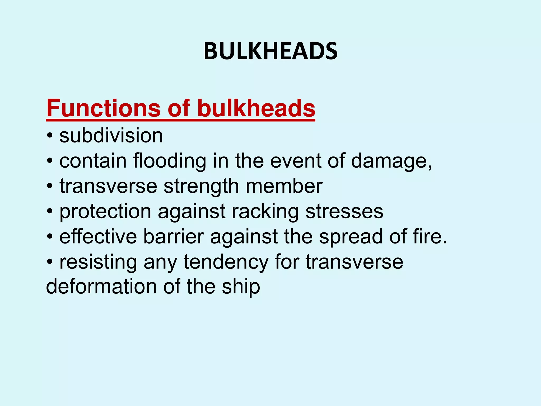 Ship Construction- Bulkhead | PDF