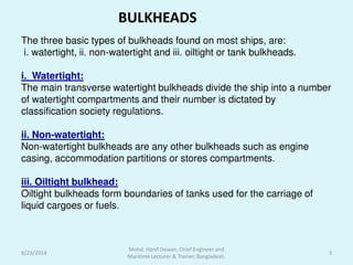Ship Construction- Bulkhead | PDF