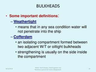 Ship Construction- Bulkhead | PDF