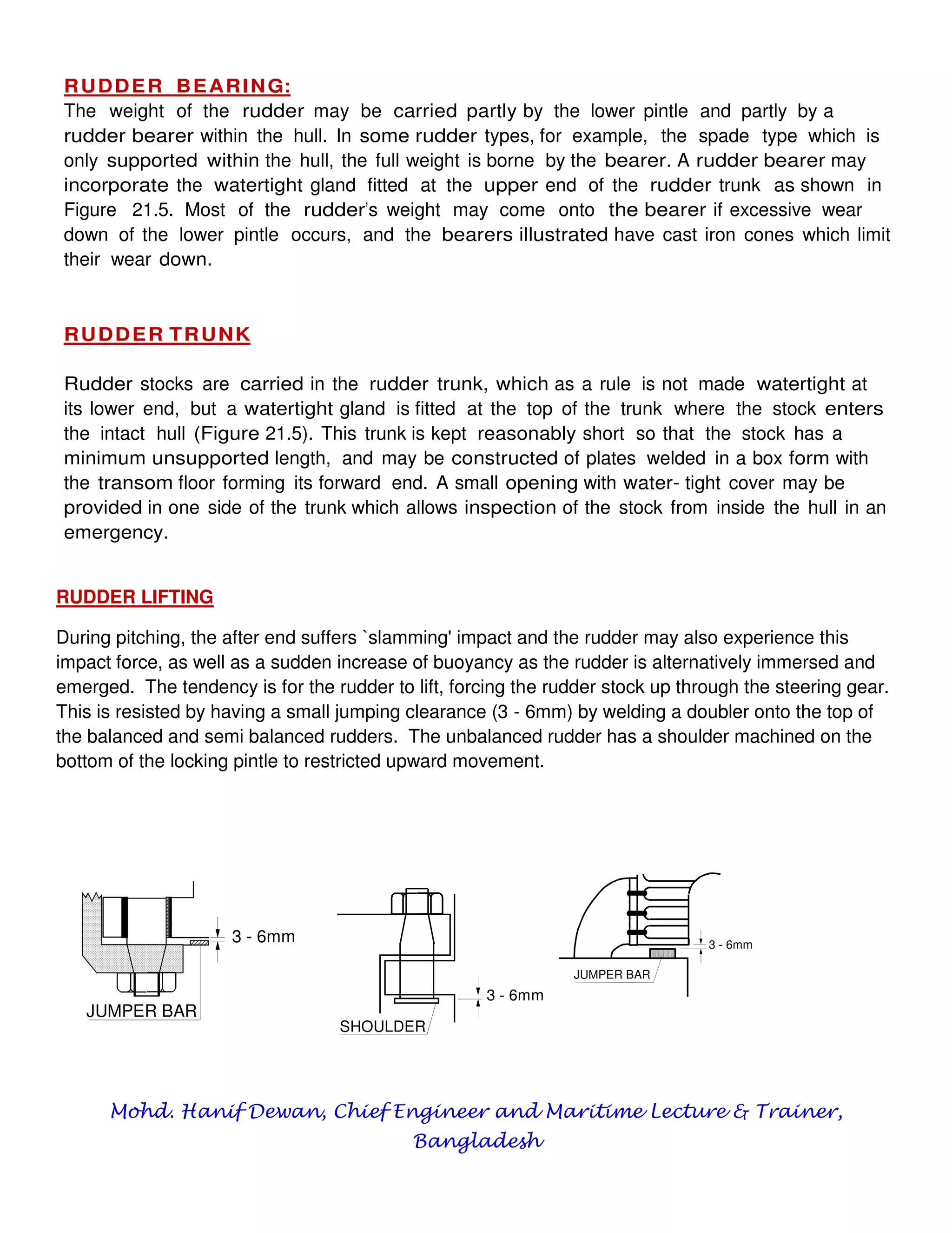 Ship Construction - Rudder Theory | PDF