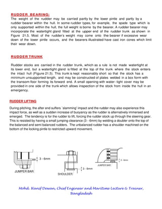 Ship Construction - Rudder Theory | PDF