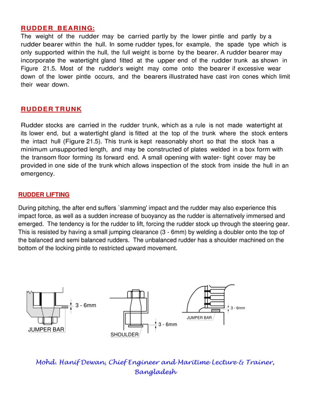Ship Construction - Rudder Theory | PDF