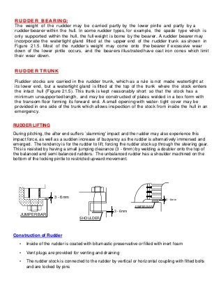 Ship Construction - Rudder Theory | PDF