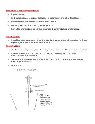 Ship Construction - Rudder Theory | PDF
