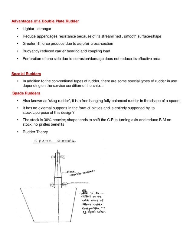 Ship Construction - Rudder Theory | PDF