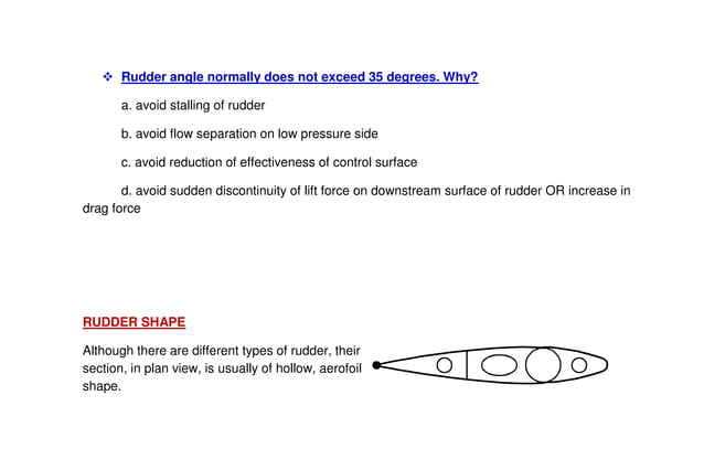 Ship Construction - Rudder Theory | PDF