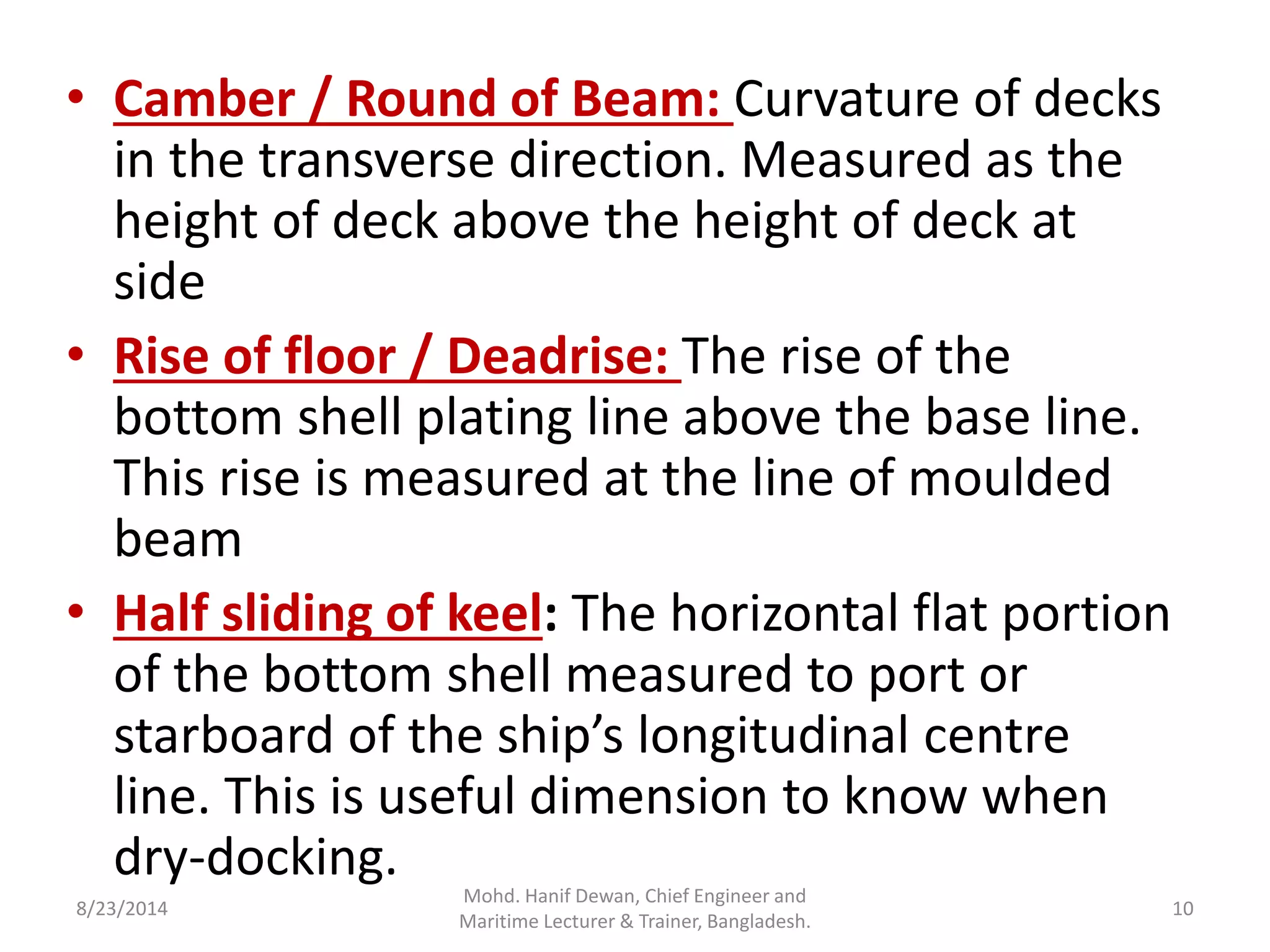 Ship Construction- Ship Dimensions | PDF