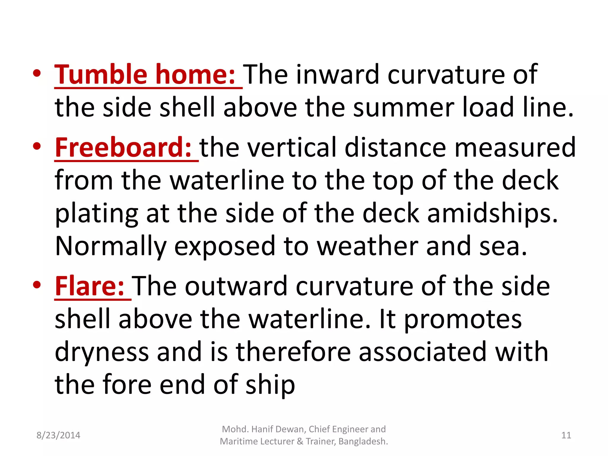 Ship Construction- Ship Dimensions | PDF