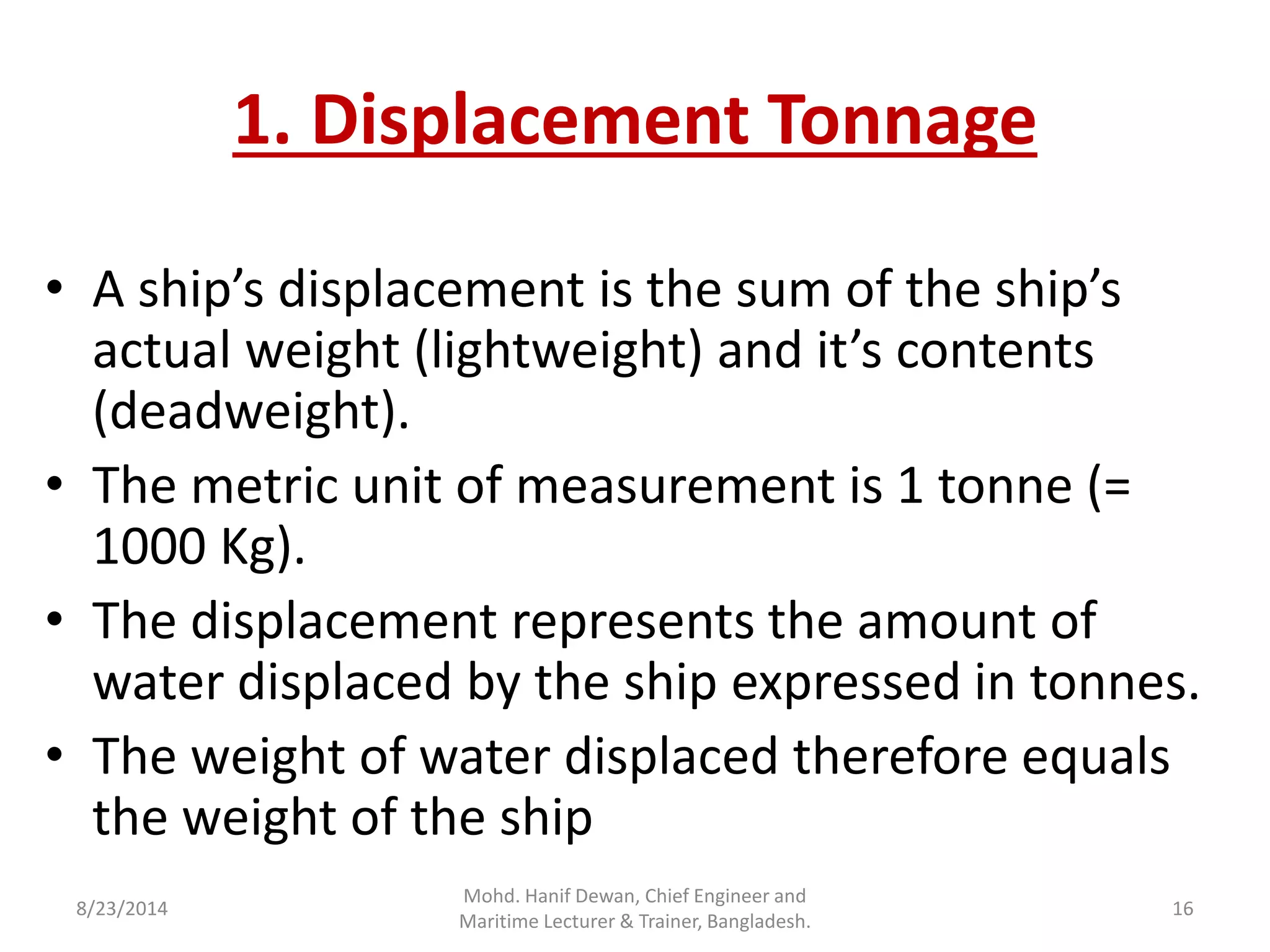 Ship Construction- Ship Dimensions | PDF