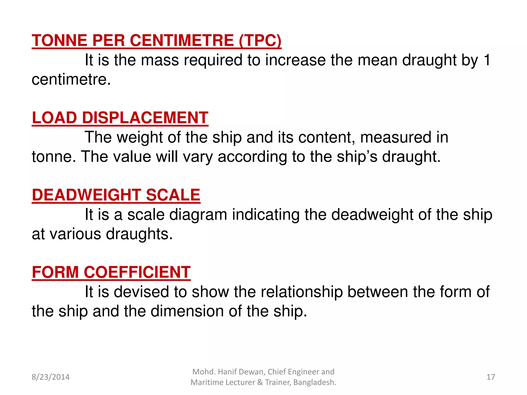 Ship Construction- Ship Dimensions | PDF