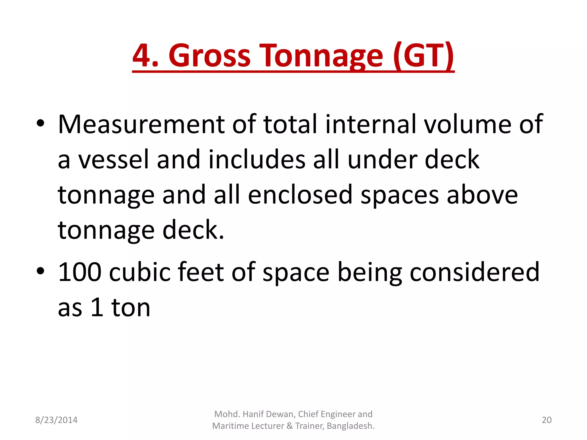 Ship Construction- Ship Dimensions | PDF
