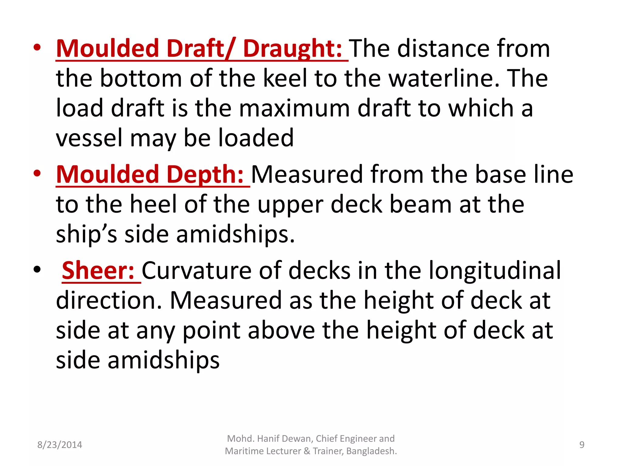 Ship Construction- Ship Dimensions | PDF