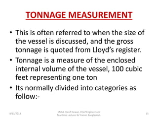 Ship Construction- Ship Dimensions | PDF