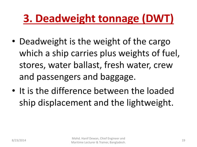 Ship Construction- Ship Dimensions | PDF