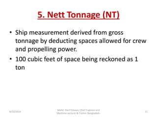 Ship Construction- Ship Dimensions | PDF