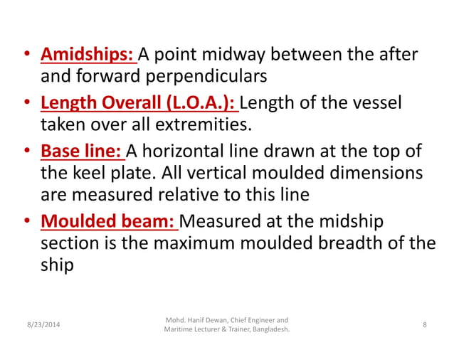 Ship Construction- Ship Dimensions | PDF