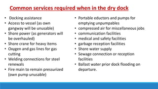 Ship dry docking | PDF